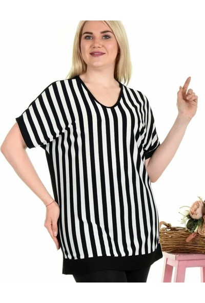 Kadın Büyük Beden Viskon Bluz