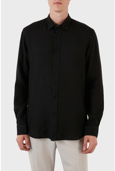 Ruck & Maul Uzun Kollu % 100 Keten Gömlek Erkek Gömlek RMM02D000002