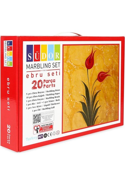 Südor Ebru Boya Seti A4 20 Parça 1 Paket Südor Ebru Sanatı Seti 1 Paket Südor Ebru Boya Seti A4 20 Parça 1 Paket Südor Ebru Sanatı Seti 1 Paket