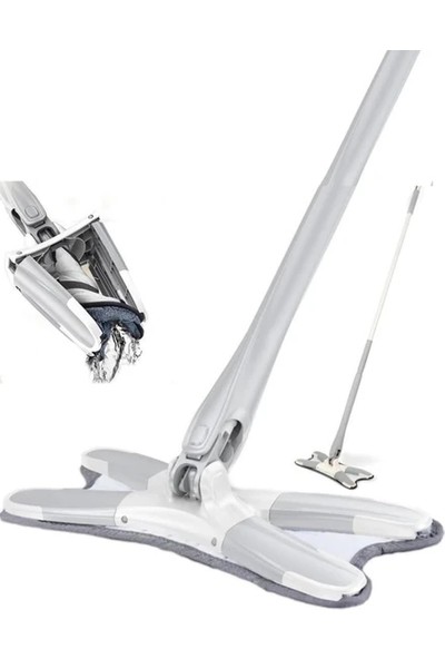 Evimpak Kendinden Sıkmalı 360 Derece Dönebilen X Mop + 1 Yedek Başlık Evimpak Kendinden Sıkmalı 360 Derece Dönebilen X Mop + 1 Yedek Başlık