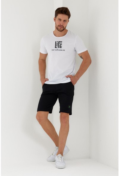 Rodi Erkek Düz Penye Kapri Şort DS22YE010006