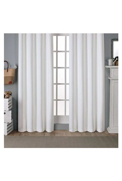 Leblanc 200 x 200 Beyaz Güneşlik Kullanıma Hazır Dügmeli