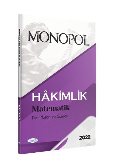 Monopol Yayınları 2022 Hâkimlik Matematik Ders Notları ve Soruları Monopol Yayınları 2022 Hâkimlik Matematik Ders Notları ve Soruları
