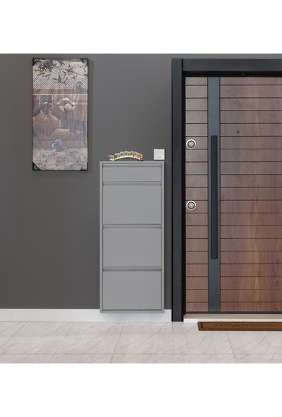 Kaser Metal 3 Lü Ekstra Gri