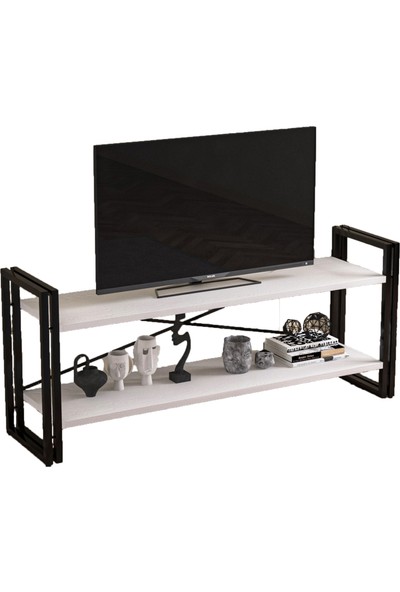 Brady Mobilya Elite Ahşap Tv Ünitesi Beyaz 120 CM Brady Mobilya Elite Ahşap Tv Ünitesi Beyaz 120 CM