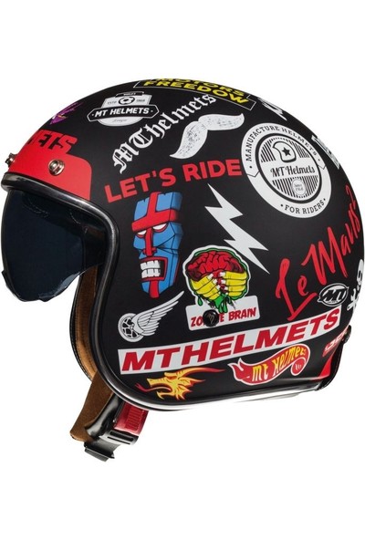 Mt Kask Le Mans 2 Sv Anarchy A1 Yarım Kask Mt Kask Le Mans 2 Sv Anarchy A1 Yarım Kask