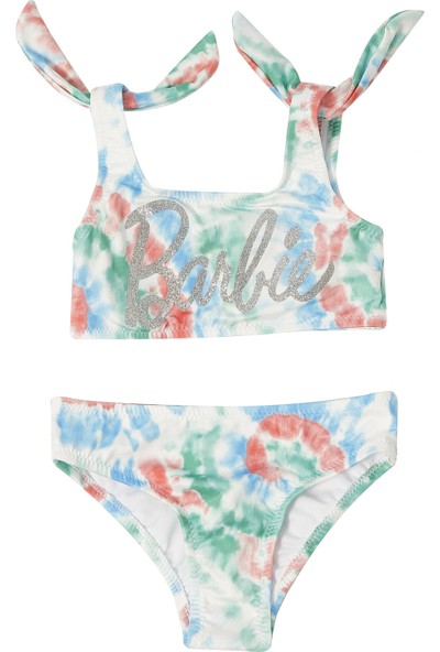 Barbie Çok Renkli Kız Çocuk Bikini Takım 21SWB-012