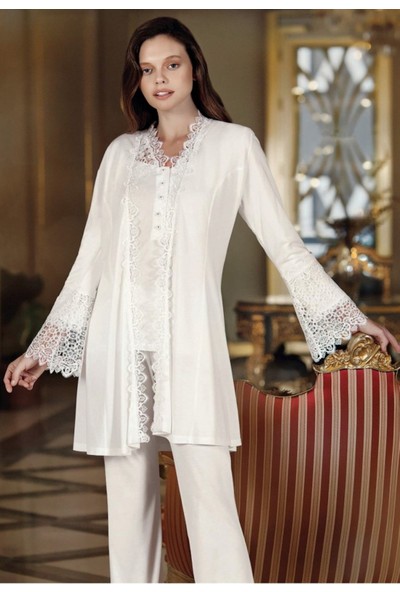 Perin 308 Pvc Üçlü Lohusa Pijama Takımı