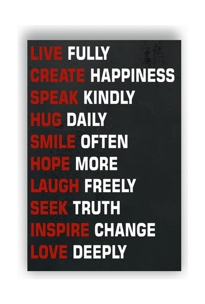 Şekerci Sokağı Ilham Veren Alıntılar Live Fully Ahşap Poster Şekerci Sokağı Ilham Veren Alıntılar Live Fully Ahşap Poster