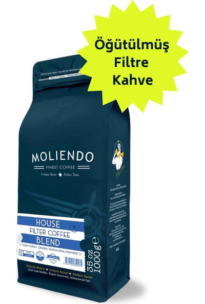 Moliendo Finest Coffee Moliendo House Blend Filtre Kahve (Öğütülmüş Filtre Kahve) 1000 gr