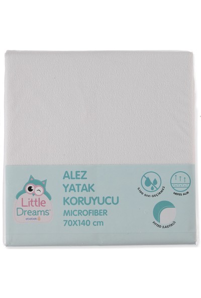 Little Dreams Microfiber Sıvı Geçirmez Lastikli Alez 70X140 cm Little Dreams Microfiber Sıvı Geçirmez Lastikli Alez 70X140 cm