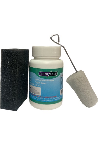 Point Care 75 ml Beyaz Ekstra Yoğun Kapatıcı Spor Ayakkabı ve Deri Boyası 75 ml Sünger Hediye Point Care 75 ml Beyaz Ekstra Yoğun Kapatıcı Spor Ayakkabı ve Deri Boyası 75 ml Sünger Hediye