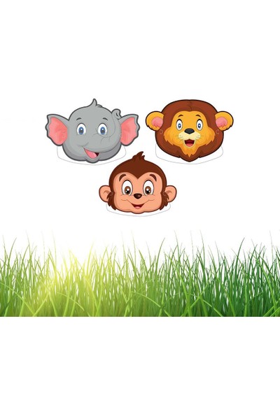 Patladı Gitti Safari Konsept Temalı Lisanslı Maske 6'lı