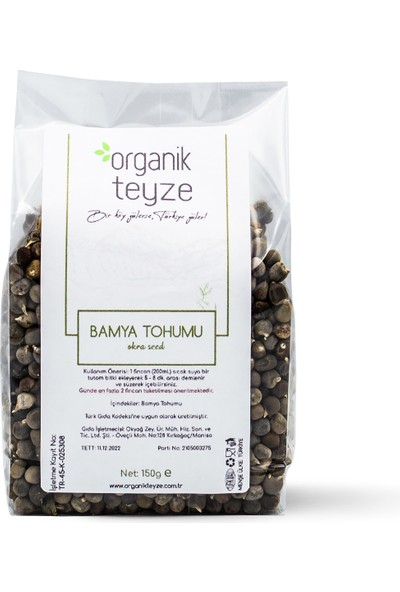 Organik Teyze Bamya Tohumu, Abelmoschus Esculentus, Okra Seed, Gemüse-Eibisch 150G. Organik Teyze Bamya Tohumu, Abelmoschus Esculentus, Okra Seed, Gemüse-Eibisch 150G.