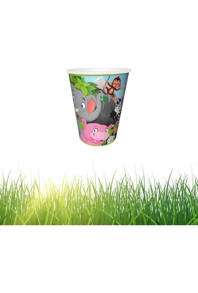 Patladı Gitti Safari Konsept Temalı Lisanslı Bardak 8'li