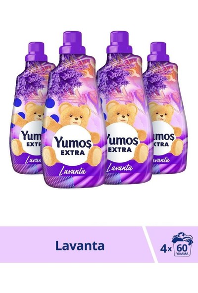 Yumoş Extra Lavanta Özlü Konsantre Yumuşatıcı 4 x 1,44 lt Yumoş Extra Lavanta Özlü Konsantre Yumuşatıcı 4 x 1,44 lt