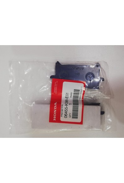 Honda Cb 250R Ön Fren Balatası Orjinal 06455K98E01 Honda Cb 250R Ön Fren Balatası Orjinal 06455K98E01