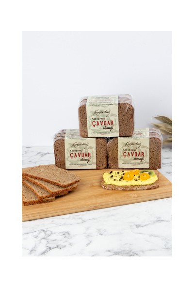 Kersendüz %100 Tam Çavdar Ekşi Mayalı Ekmekler 3'lü Seçim 3 x 500 gr Kersendüz %100 Tam Çavdar Ekşi Mayalı Ekmekler 3'lü Seçim 3 x 500 gr