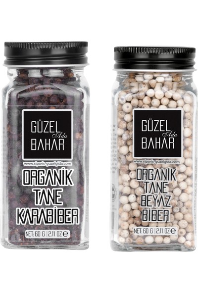 Güzel Ada Gıda Organik Tane Biber Seti Güzel Ada Gıda Organik Tane Biber Seti