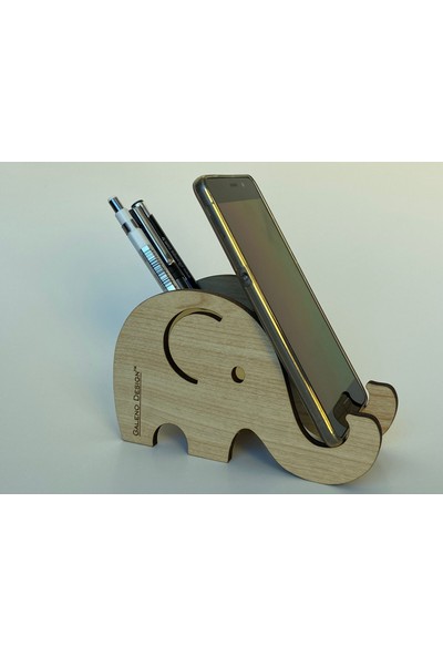 Galeno Design™ Elephant-Ahşap Masaüstü Organizer&Telefon Standı Galeno Design™ Elephant-Ahşap Masaüstü Organizer&Telefon Standı