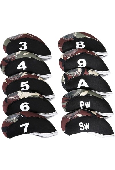 Perfeclan 10 Adet Golf Demir Başkak Seti Golf Kulübü Kafa Kapak Guard Koruyucu W (Yurt Dışından) Perfeclan 10 Adet Golf Demir Başkak Seti Golf Kulübü Kafa Kapak Guard Koruyucu W (Yurt Dışından)