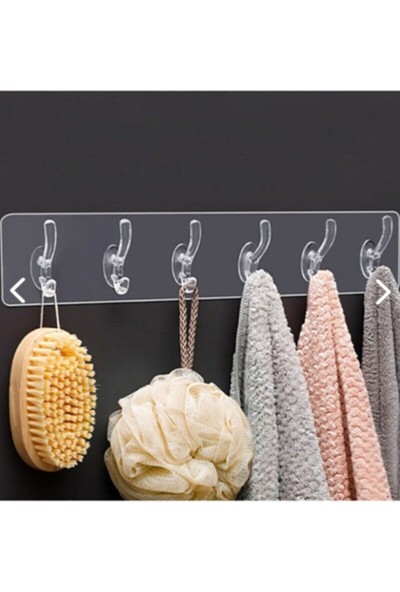 Neler Geldi Neler 6'lı Yapışkanlı Şeffaf Duvar Askısı Banyo Mutfak Düzenleyici Askı Pratik Kanca Askılık Neler Geldi Neler 6'lı Yapışkanlı Şeffaf Duvar Askısı Banyo Mutfak Düzenleyici Askı Pratik Kanca Askılık