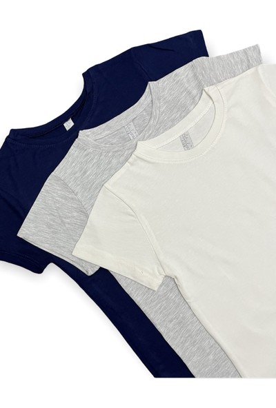 Atölye Kids Erkek Çocuk 3'lü Tişört Trend Moda Günlük