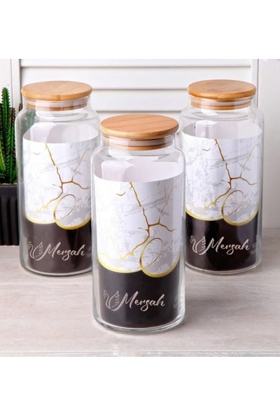 Mersah 6'lı Bambu Kapak Baharatlık 1400 ml Mersah 6'lı Bambu Kapak Baharatlık 1400 ml