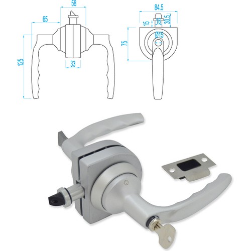 Hoppe Hcs Aluminyum Çerçeveli Kapı Kol ve Kilidi Fiyatı