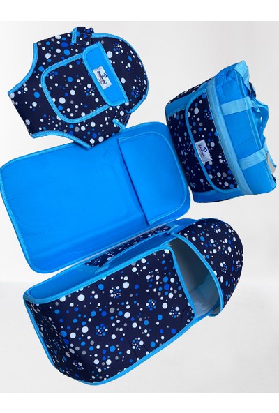 Anne Bebek 4 Lü Taşıma Seti Puantiyeli Kanguru Portbebe Çanta Alt Açma Anne Bebek 4 Lü Taşıma Seti Puantiyeli Kanguru Portbebe Çanta Alt Açma