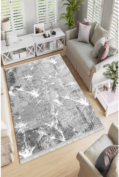 Perla Soft Bambu Kaymaz Tabanlı Modern Yıkanabilir Antibakteriyel Halı ve Yolluk