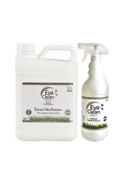 Eya Clean Naturel Genel Temizleyici 5 Lt Bidon + 1 Lt Eya Clean Naturel Genel Temizleyici 5 Lt Bidon + 1 Lt