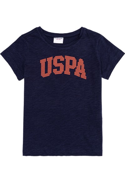 U.S. Polo Assn. Kız Çocuk Lacivert T-Shirt 50252294-VR033