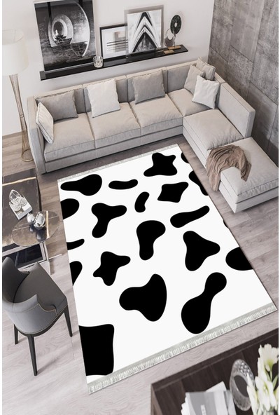 Perla Soft Bambu Kaymaz Tabanlı Modern Yıkanabilir Antibakteriyel Halı ve Yolluk