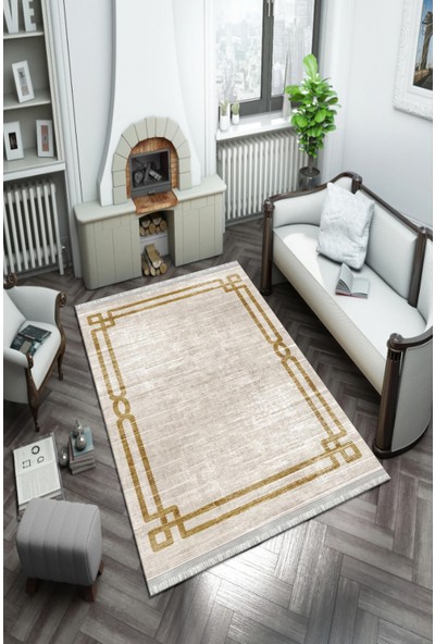 Perla Soft Bambu Kaymaz Tabanlı Modern Yıkanabilir Antibakteriyel Halı ve Yolluk