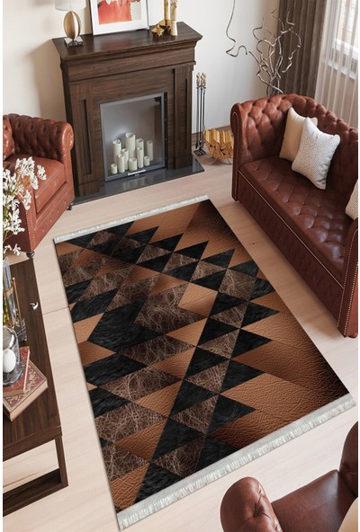 Perla Soft Bambu Kaymaz Tabanlı Modern Yıkanabilir Antibakteriyel Halı ve Yolluk