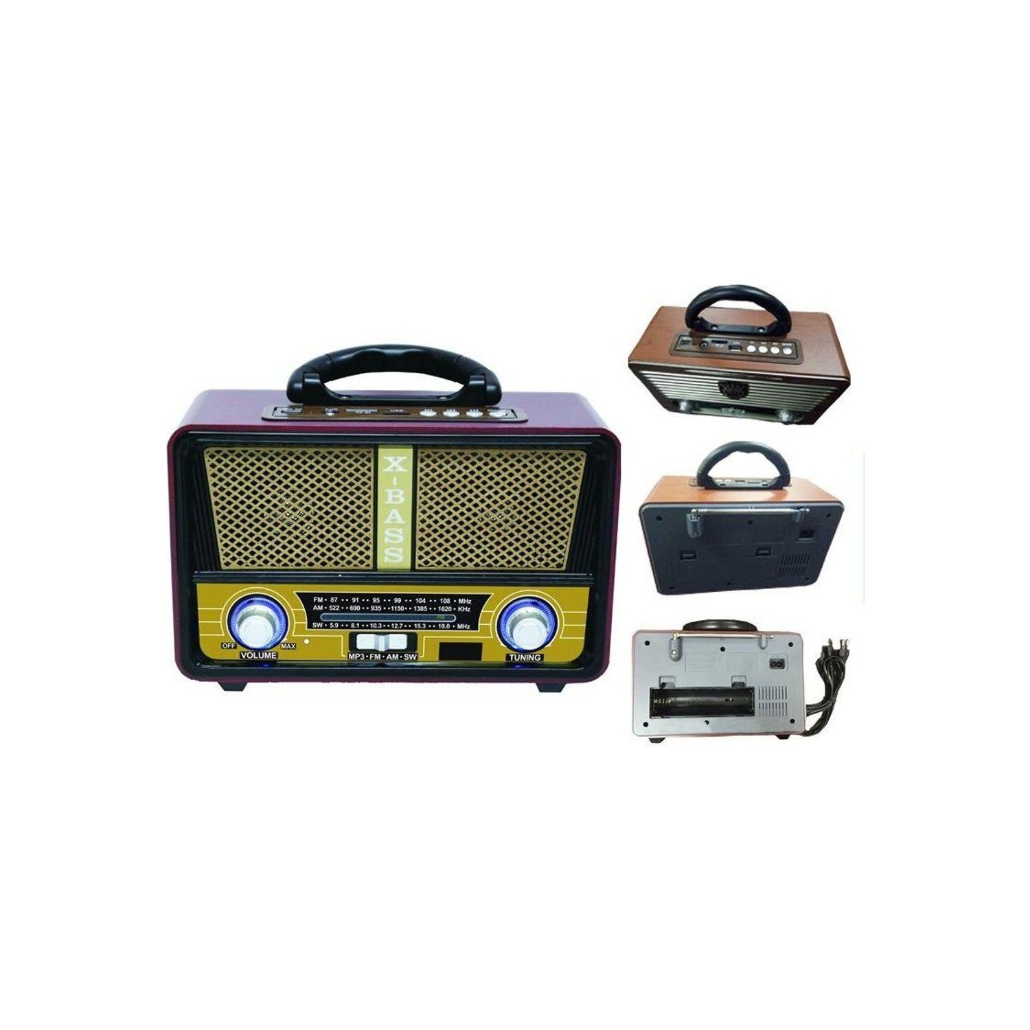 Meier Smart Sepet Şarjlı Nostaljik Radyo M-112BT Fiyatı