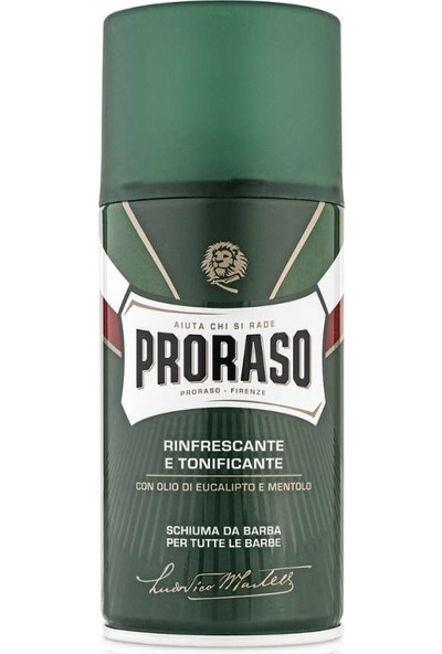 Proraso Okaliptüs Yağı ve Mentollü Tıraş Köpüğü 300 ml Proraso Okaliptüs Yağı ve Mentollü Tıraş Köpüğü 300 ml