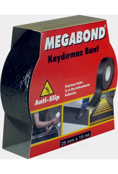 Megabond Kaydırmaz Bant Merdiven Zemin 25 X 15 Metre Megabond Kaydırmaz Bant Merdiven Zemin 25 X 15 Metre
