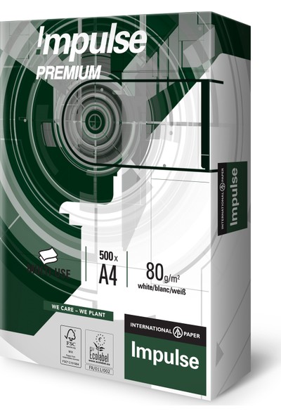 İmpulse A4 Fotokopi Kağıdı 80 gr 5'li kutu (2500 adet)