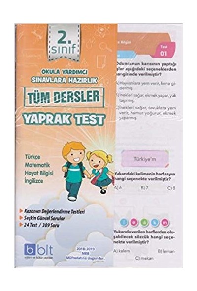 Bulut Eğitim 2. Sınıf Tüm Dersler Yaprak Test Bulut Eğitim 2. Sınıf Tüm Dersler Yaprak Test