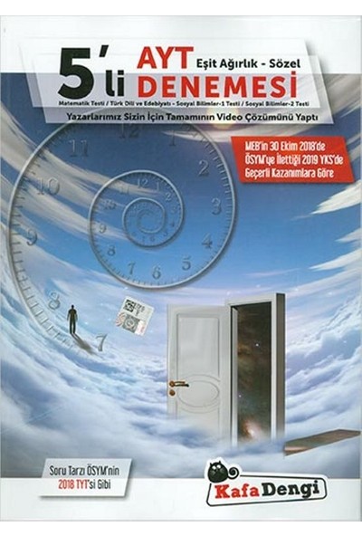 Kafa Dengi Yayınları AYT Eşit Ağırlık Sözel 5 Deneme Kafa Dengi Yayınları AYT Eşit Ağırlık Sözel 5 Deneme