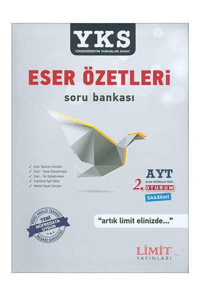 Limit Yayınları AYT Eser Özetleri Soru Bankası
