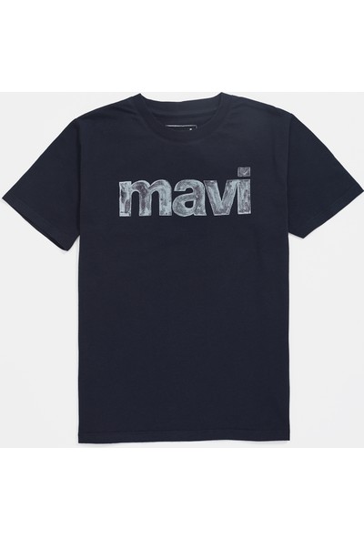 Mavi Erkek Çocuk Mavi Logo Lacivert Tişört 6623326828