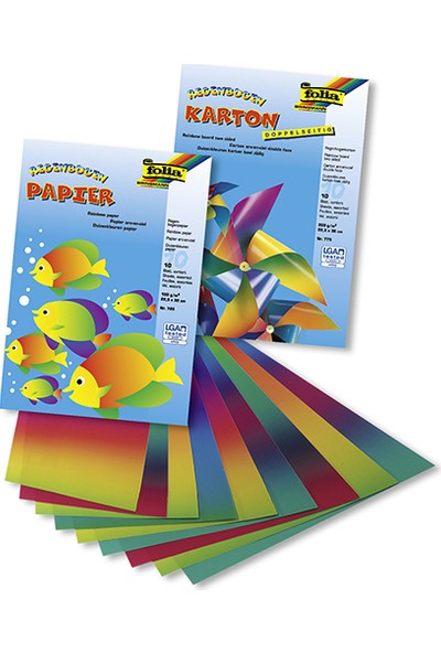 Folia El İşi Kağidi Gökkuşaği 22X32Cm 10 Tabaka 110 Gsm