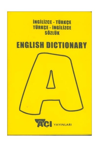 İngilizce Türkçe Sözlük