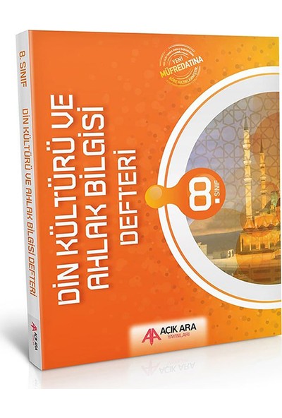 Açık Ara 8. Sınıf Din Kültürü Ve Ahlak Bilgisi Defteri