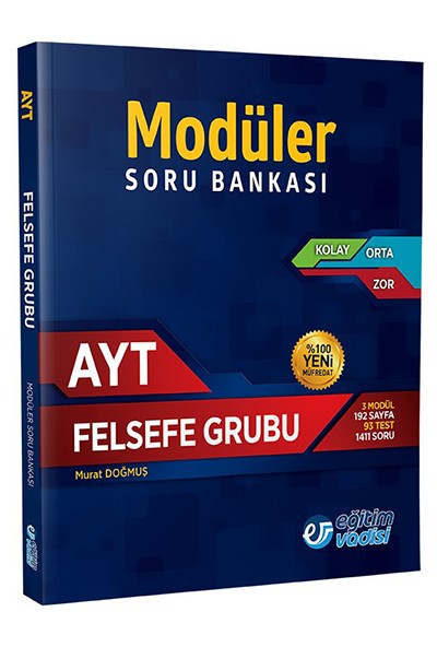 Eğitim Vadisi Yayınları AYT Felsefe Grubu Modüler Soru Bankası Eğitim Vadisi Yayınları AYT Felsefe Grubu Modüler Soru Bankası