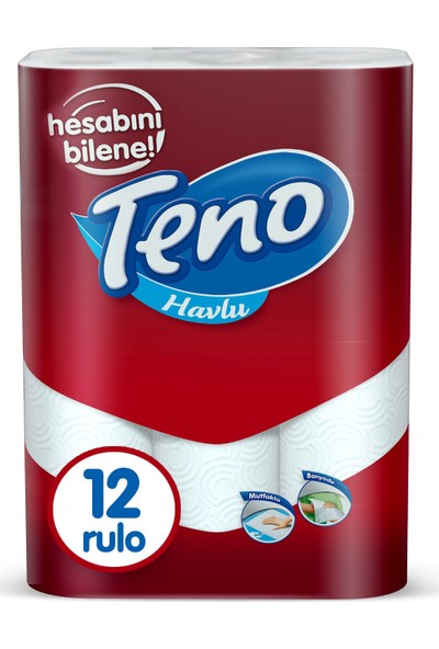 Teno Kağıt Havlu 12'li Teno Kağıt Havlu 12'li