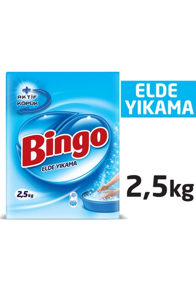 Bingo Elde Yıkama Toz Çamaşır Deterjanı 2,5 Kg